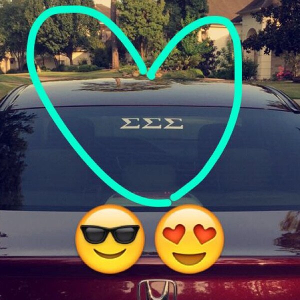 Officially Licensed Sigma Sigma Sigma 8" X 3" Bumper Sticker / Window ...