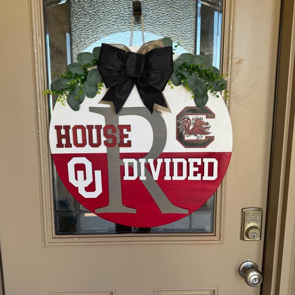 Front Door Hanger Wood Raised Letter Welcome Sign Family Last Name ...