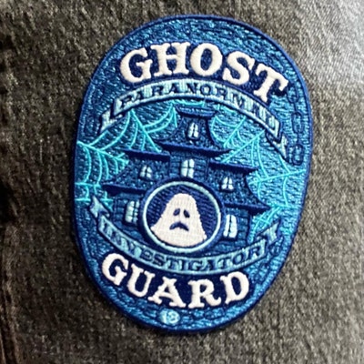 Ghost Guard: Paranormal Investigator Embroidered Patch Glow-in-the-dark Ghost Paranormal Ghost ...