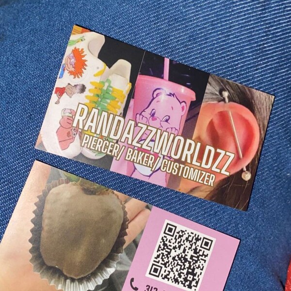 200 Clear Plastic Business Cards, Transparent Business Card, QR Code ...