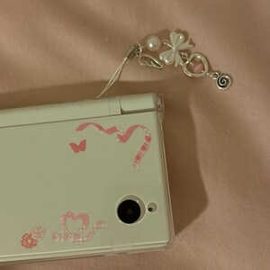 Bow & Heart Phone Charm / Phone Strap - Etsy