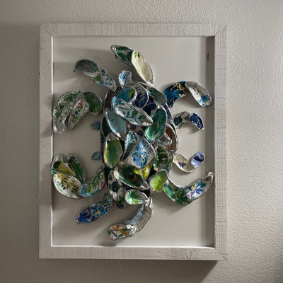 Oyster Art SEA TURTLE Topsail Beach Oysters - Etsy