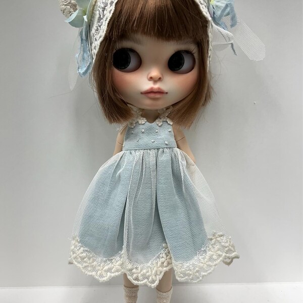 Pink Dress for Blythe, Rose Embroidery Blythe Dress, Blythe Outfit ...