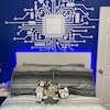 Technology Wall Decal - Circuit Board Wall Sticker Binary Code Computer ...