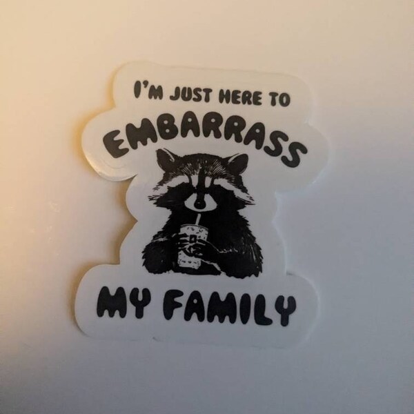Embarrass My Family All Panic No Disco Meme Sticker, Funny Sticker ...