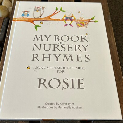 Personalised Nursery Rhyme & Poems Keepsake Book for Newborns and ...