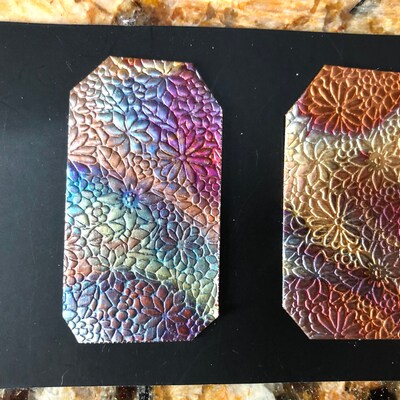 Textured Copper Flower Pattern 24 Gauge Sheet Metal 2.5 X 3 Solid ...