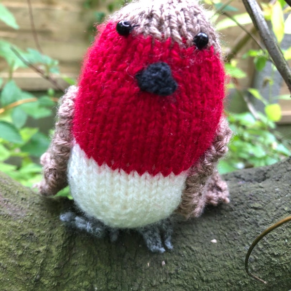 Robin Knit Kit - All You Need to Knit a Cute Robin - Albert the Robin ...
