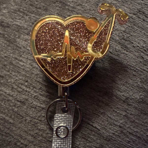Nurse Badge Reel Nursing Student Graduation Gift for Cardiac Nurse ID ...