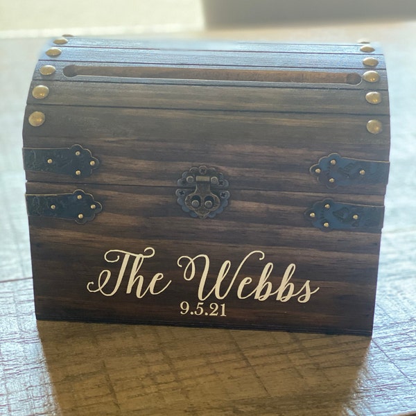 Boho Wedding Card Box, Rustic Card Box With Slot, Bridal Shower Card ...