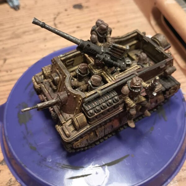 Grimguard Mechanized Artillery Tank Stationforge 28mm Wargaming Tank ...