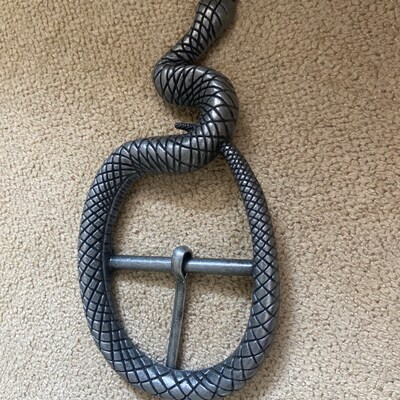 Unique Snake Belt Buckle Pewter Color 6 L X 2 5/8 w - Etsy
