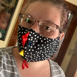 Cloth Face Mask Chicken Face | Etsy