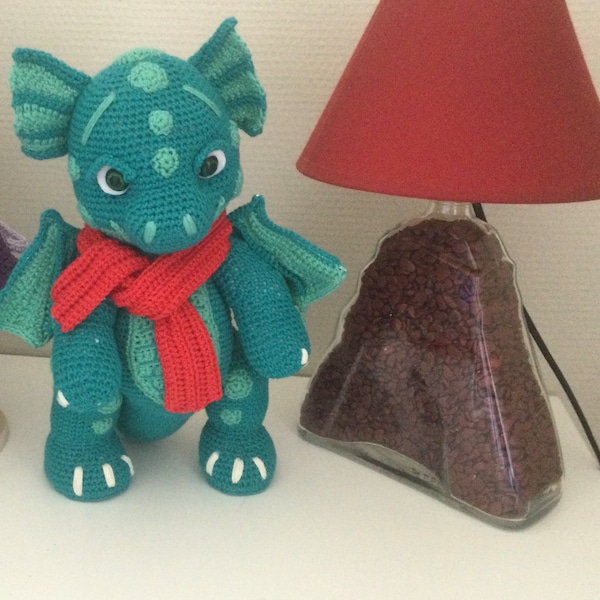 Crochet Dragon Pattern, Dragon Amigurumi Toy Pattern, Fantasy Amigurumi ...