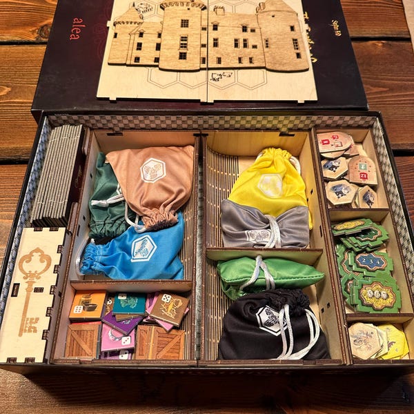 The Castles of Burgundy 20th Anniversary Edition Insert - Wood Board ...