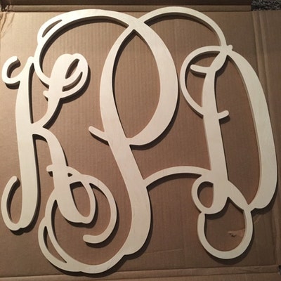 On SALE 20 % Extra Large 24 Wooden Monogram-ready to Paint-monogram ...