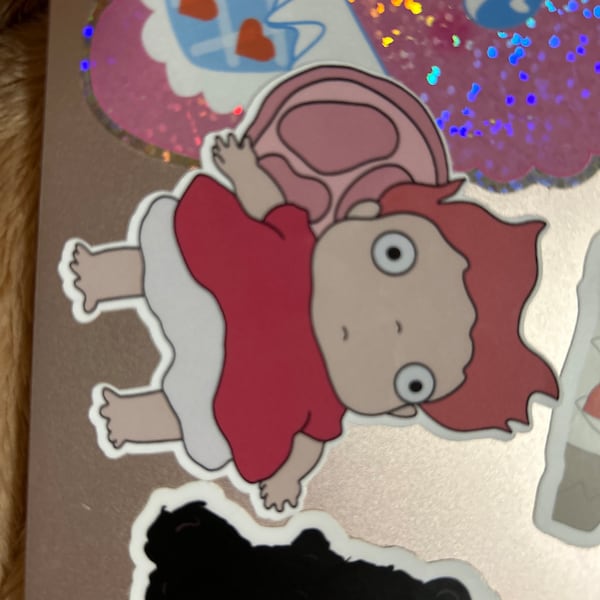 Ponyo Sticker | Ponyo and Ham Sticker | Ponyo Anime | Studio Ghibli ...