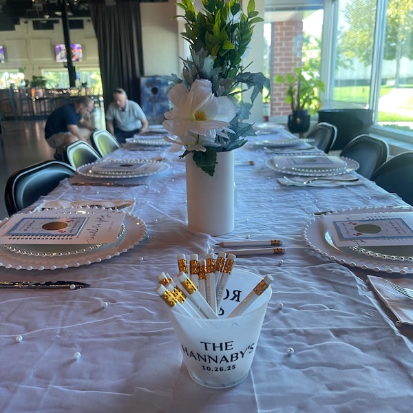 Custom Wedding Cups, Reception Bar Frosted Cups, Personalized ...