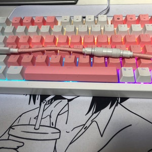 Custom Coiled Keyboard USB Cable With Aviator Connector GMK Dracula - Etsy