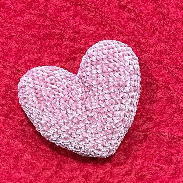 Large Plush Heart Crochet Pattern PDF - Etsy