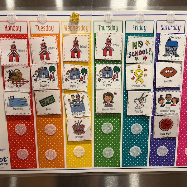 Weekly Visual Calendar (includes 264 Cards) - Etsy