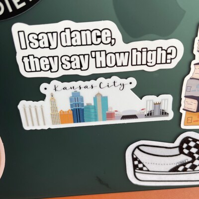 KC Shuttlecock Vinyl Sticker - Etsy