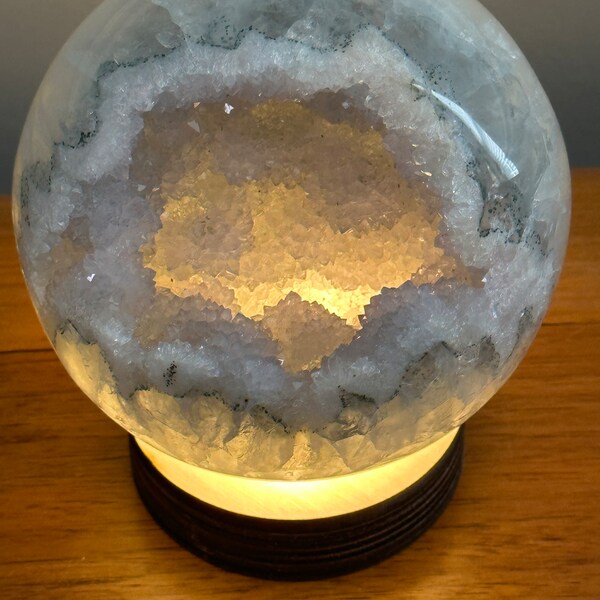 Crystal Light Stand // MADE TO ORDER // Crystal Lamp // Led Light ...