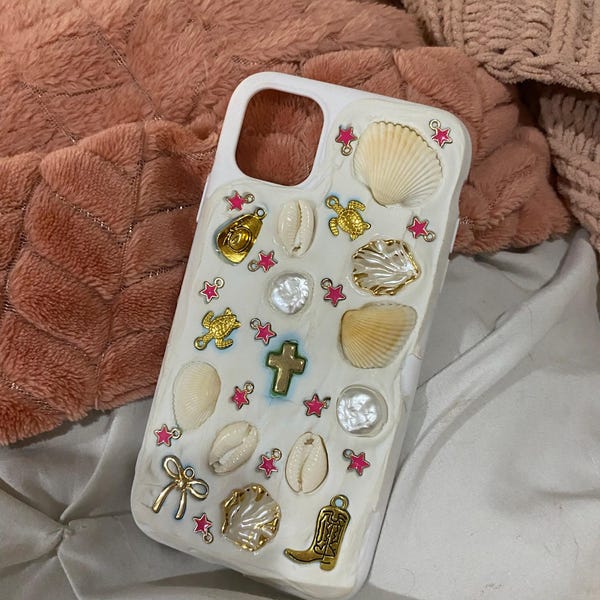 3D Seashell Phone Case: Coastal Summer Charms and Shells - Etsy