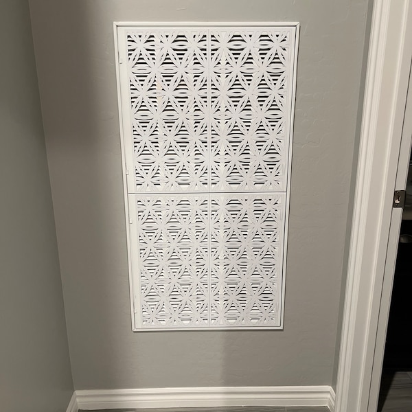 Custom Magnetic Return Air Vent Cover | Geometric Lattice - Etsy