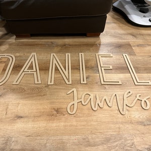 Stacked Names for Nursery Wooden Letters Name Sign Nursery - Etsy