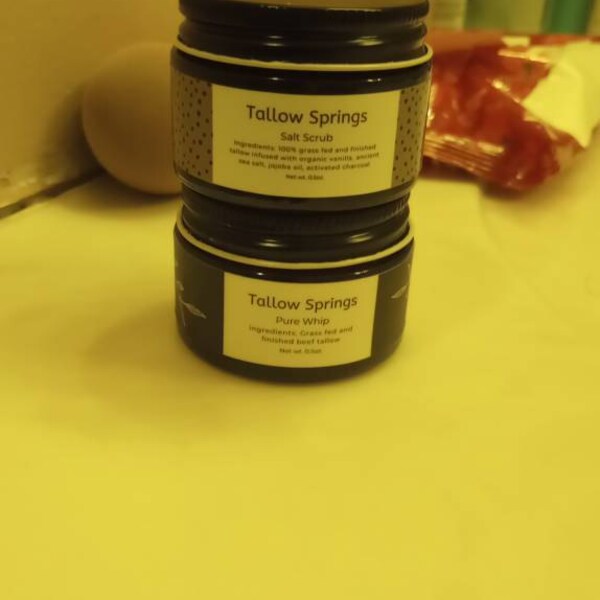 Lavender Sugar Scrub, Beef Tallow Body Scrub, Non-toxic, Natural ...