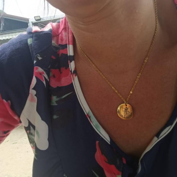 Personalized Robin Coin Necklace Great Gift Idea for Woman Artistic ...