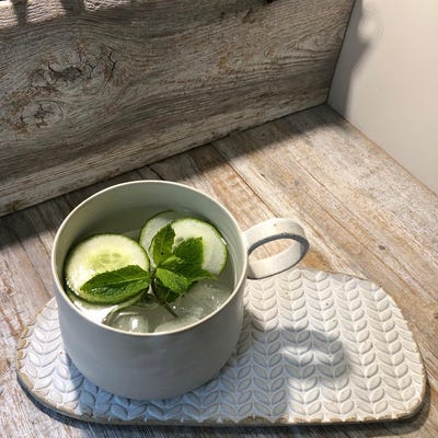 Shine White Pottery Coffee Cup Pattern Handmade Stoneware Cup Coffee ...