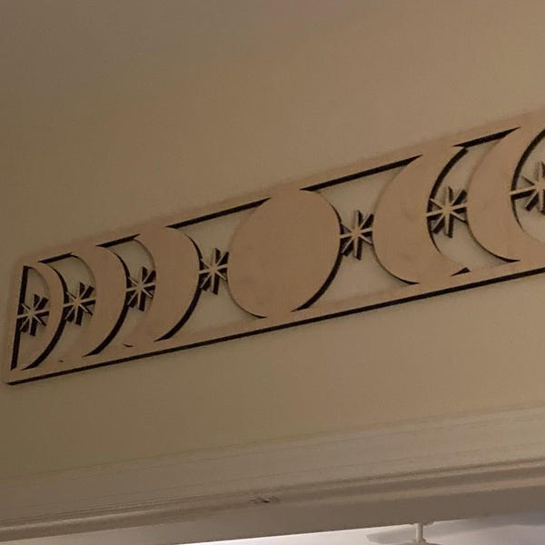 Moon Phase Sign, Wooden Moons, Wood Bojo Decor, Wall Hanging, Wall Art ...