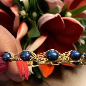 PUALANI Bracelet Sterling Silver and 14K Gold Filled Wrapped Hawaiian ...