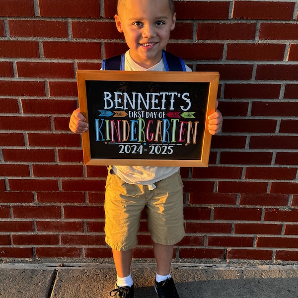 First Day of School Sign, Printable Back to School Sign, First Day of ...