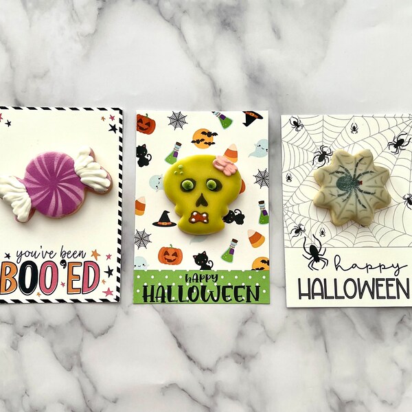Printable Cookie Card - Spider Happy Halloween - 3.5"x5" - Etsy