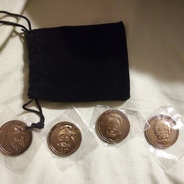Koinosuba IOU Tokens - Full Set Metal Tokens - Etsy
