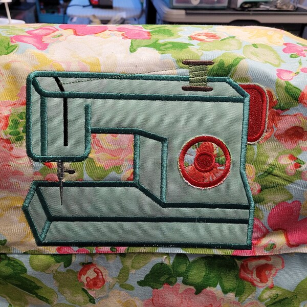 Sewing Machine Applique Embroidery Design. Sewing Machine Applique ...