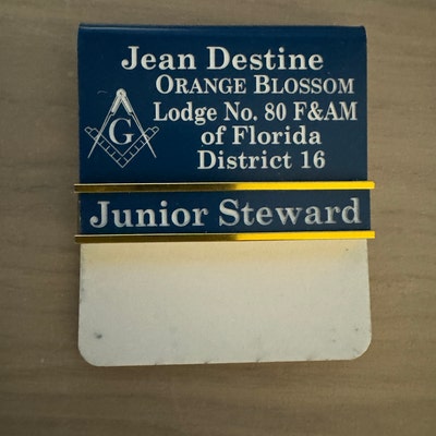 R.A.M. Officer or Members Over the Pocket Name Badge Style W/changeable ...