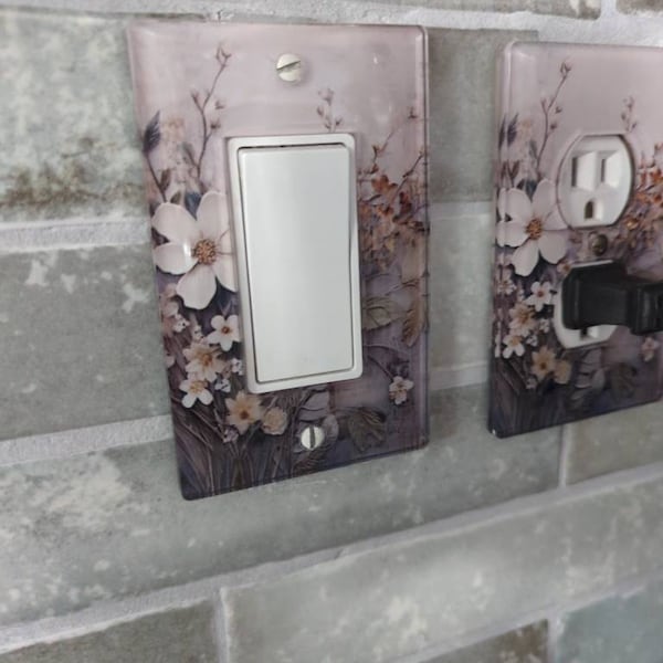Tasteful, Decorative, Glossy Acrylic Light Switch and Electrical Outlet ...