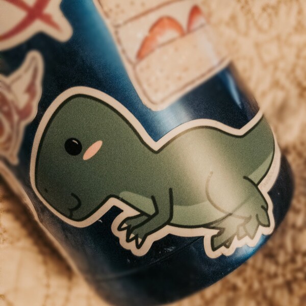 Chibi Cute T-rex Baby Dinosaur Vinyl Sticker for Phone, Car, Tablet ...