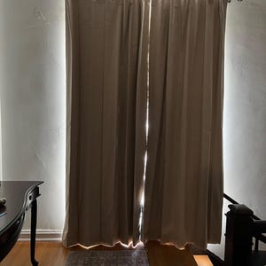 Luxury Heavyweight Linen Dual Pinch Pleat Curtains Textured Checks ...