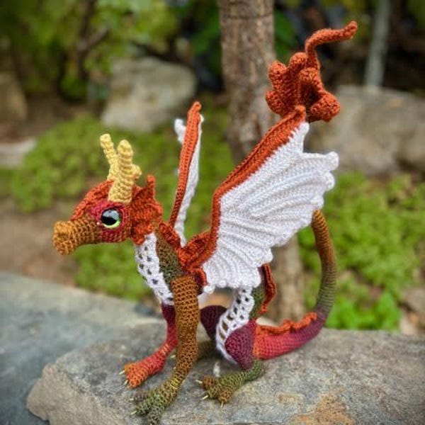Laying Down Noodle Dragon Crochet Pattern by Crafty Intentions ...