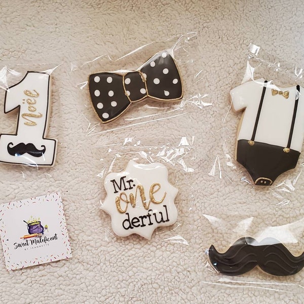 2 Dozen Mr. One-derful Cookies . Mr. One-derful Favors Mr. Wonderful ...