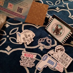 Pew Pew Nurse Sticker Funny Nurse Sticker for Laptop Water Bottle RN ...