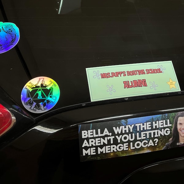 Funny Twilight Bumper Sticker, Unhinged Bumper Sticker, Funny Bumper ...