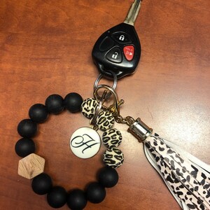 Silicone Key Ring Keychain Bracelet Round Silicone - Etsy