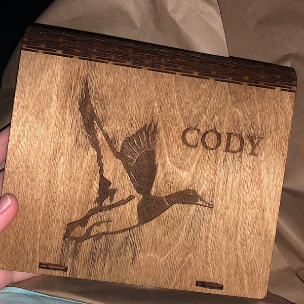 Personalized Duck Call Box | Custom Duck Hunter Storage Box | Goose ...