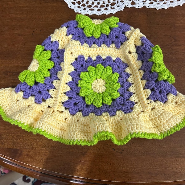 Turkish Granny Square, Big Crochet Granny Square, Crochet Pattern Retro ...